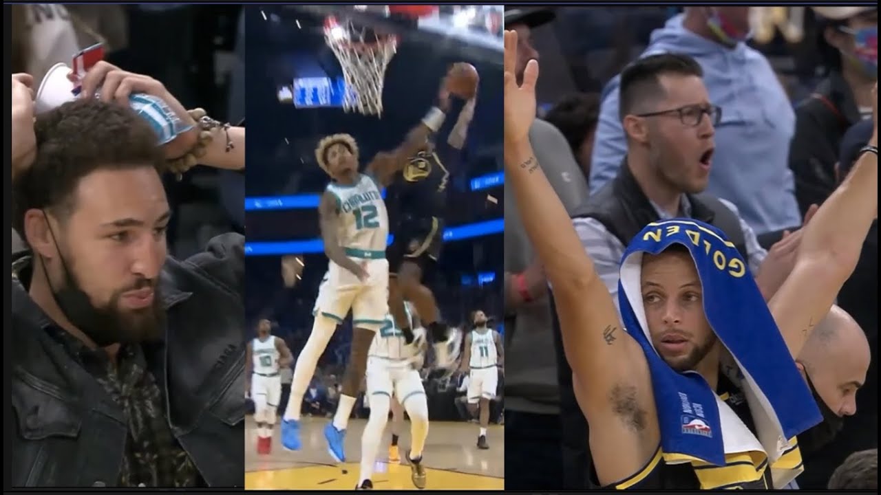 Gary Payton II Shocks Steph Curry & Klay Thompson With Aggressive Dunk ...