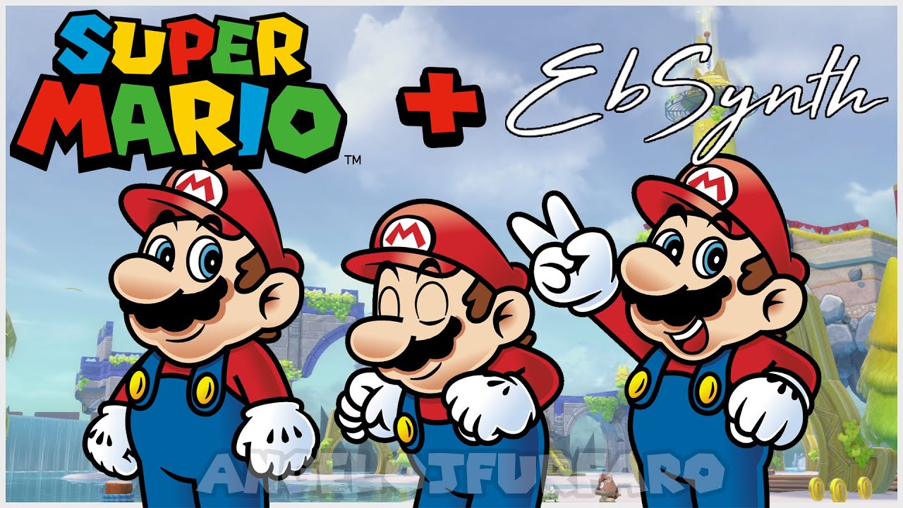 Super Mario Animation Test with EbSynth - YouTube