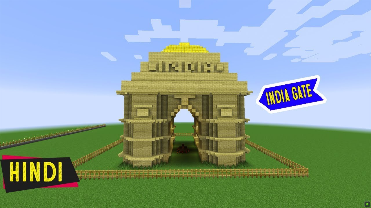 INDIA GATE in MINECRAFT | APNI DUNIYA #1 - YouTube