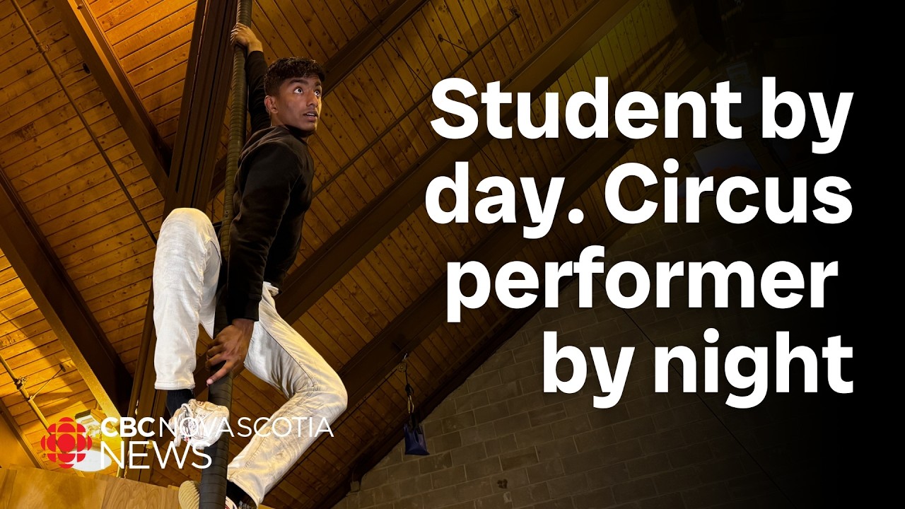 Circus students prepare for first performance - YouTube