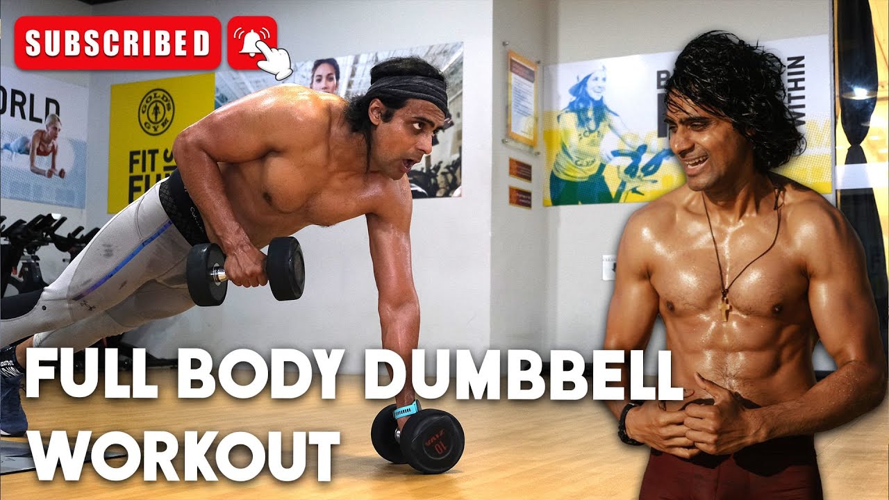 Full Body Workout Using 2 Dumbbell - YouTube