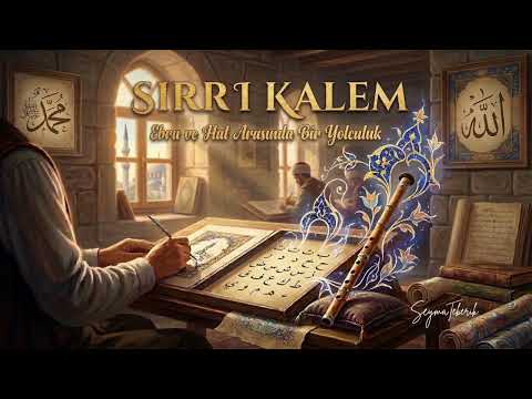 Huzur Veren Ney Sesi eşliğinde Ebru ve Hat Sanatı | Sırr-ı Kalem #enstrümantal #tasavvufmüzik 