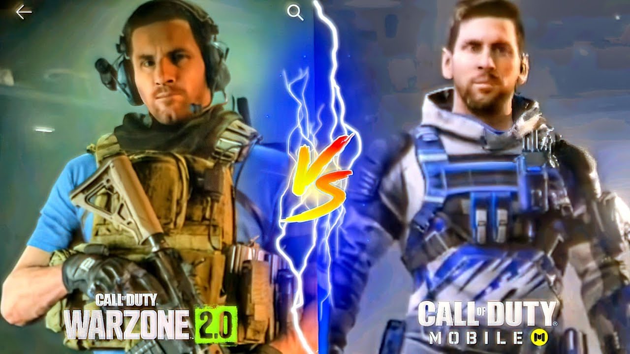CODMOBILE vs CODWARZONE 2.0 "VOZ DE MESSI" - YouTube