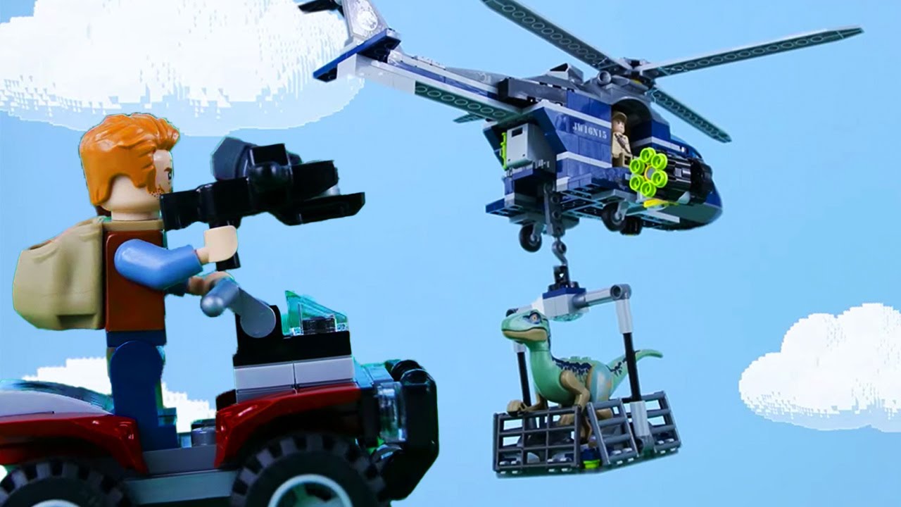 LEGO Saving A Raptor From Poachers! | STOP MOTION LEGO Jurassic World ...