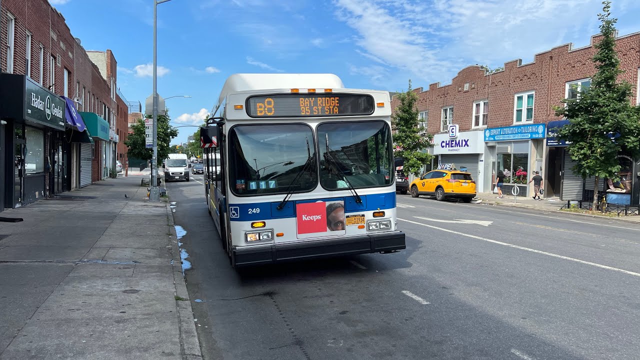 MTA NYCTA: On Board 2011 New Flyer C40LF CNG #249 On The B8 Local Bus ...