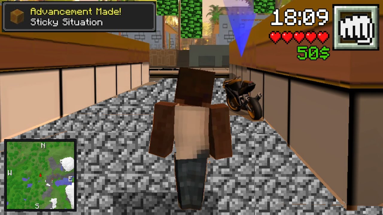 Turning GTA San Andreas Into MINECRAFT using mods. - YouTube
