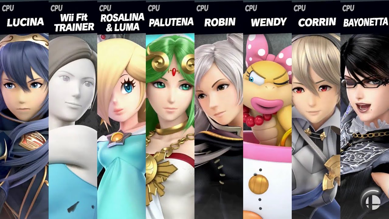 Super Smash Bros. Ultimate - Smash 3DS/Wii U Girls - YouTube