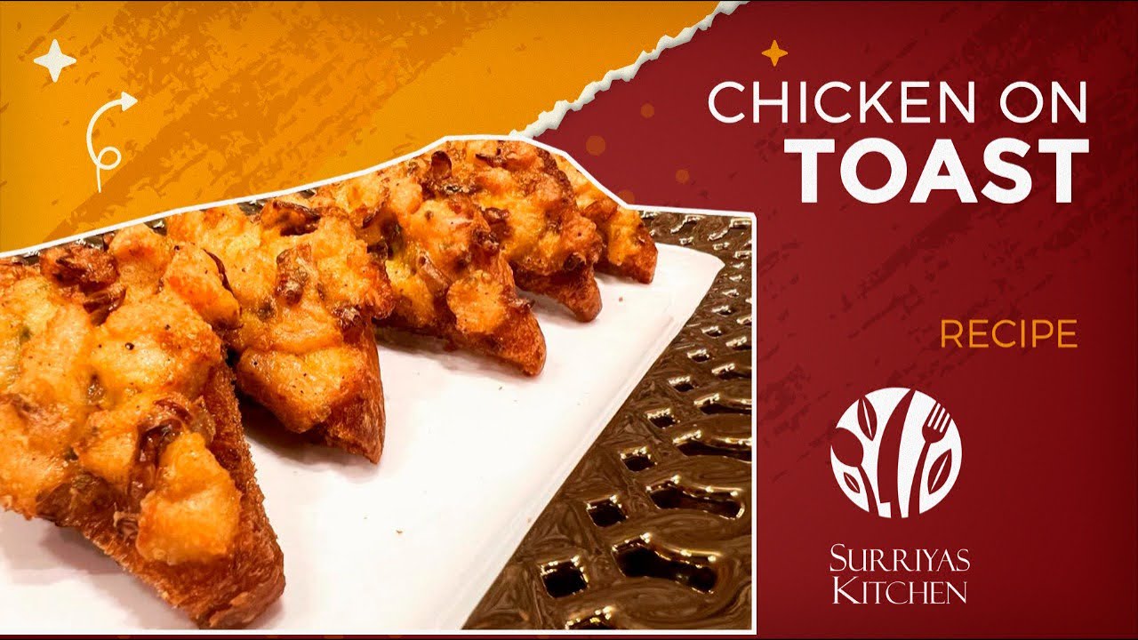 Recipe of chicken on toast,quick and delicious party dish always - YouTube
