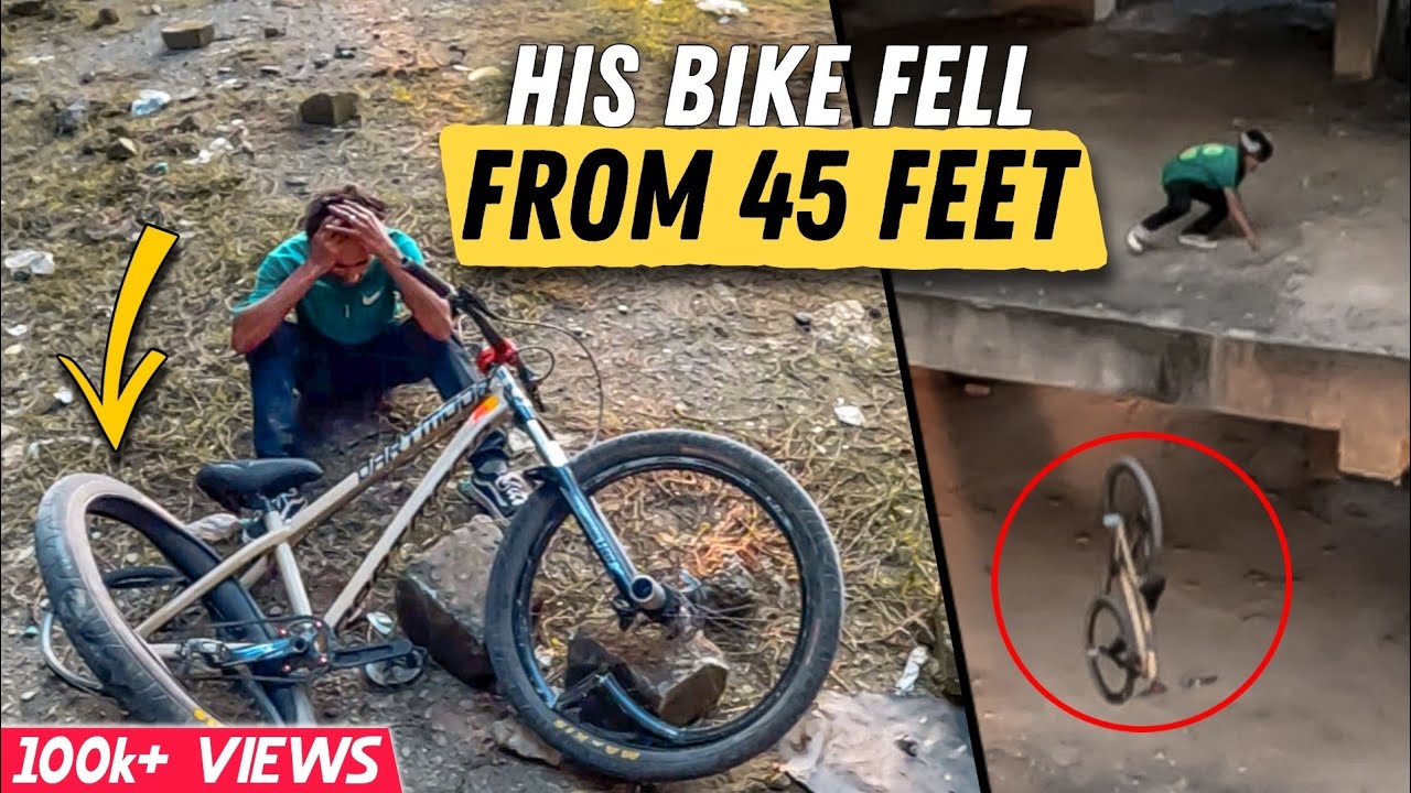 Cycle DROPPED From 4th Floor! 💔 (Broke His Cycle) - YouTube