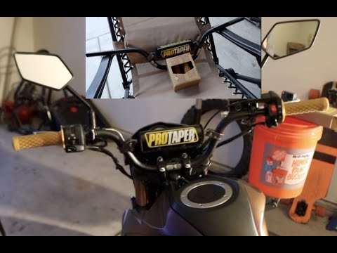 HOW TO INSTALL PRO TAPER BARS - Z125/GROM - YouTube