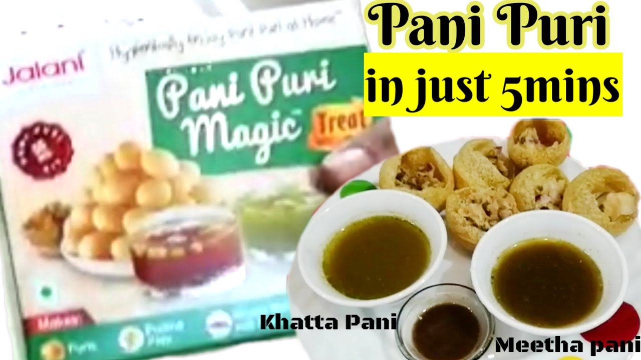 Jalani Pani Puri Magic | Readymade Pani Puri in just 5 mins | Very easy ...