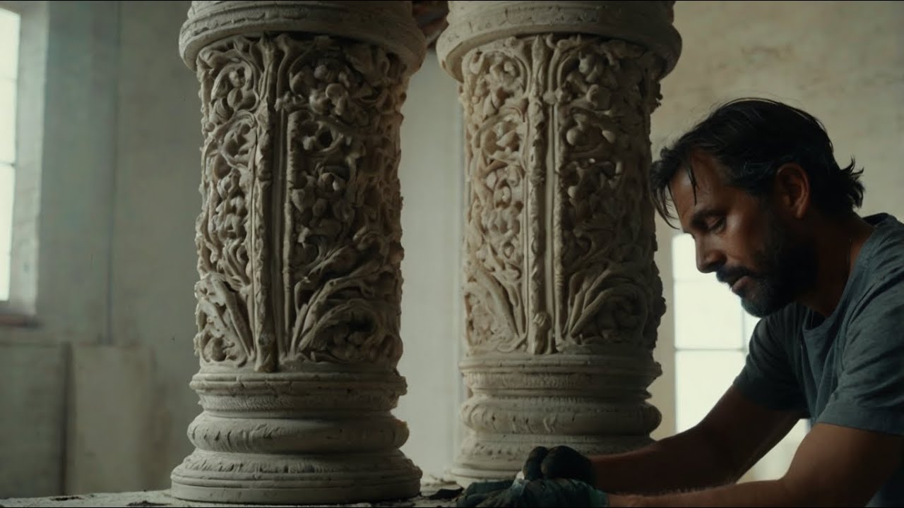 Best creative idea to reconstruct the damaged part in construction - YouTube