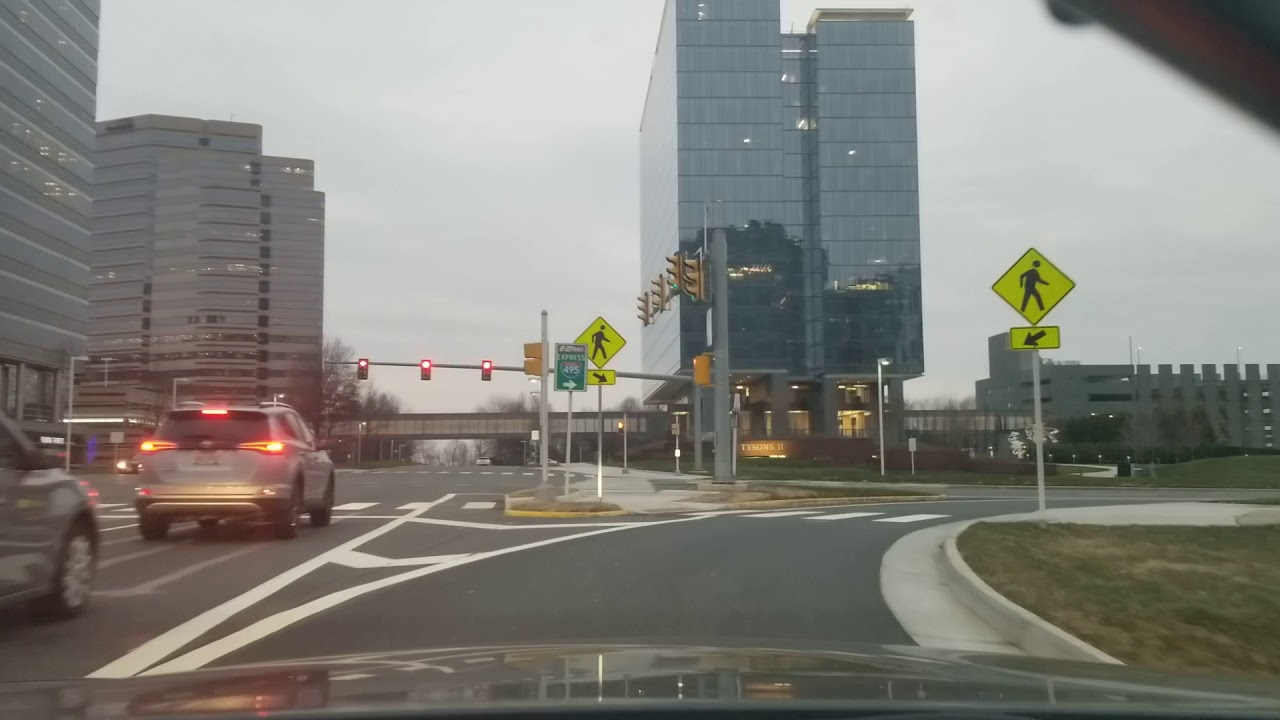 Road Trip 495 Capital Beltway Inner Loop, Virginia 미국 버지니아 495 벨트웨이 고속 ...