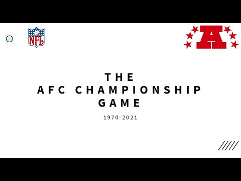EVERY AFC CHAMPIONSHIP GAME (1970 - 2021) - YouTube
