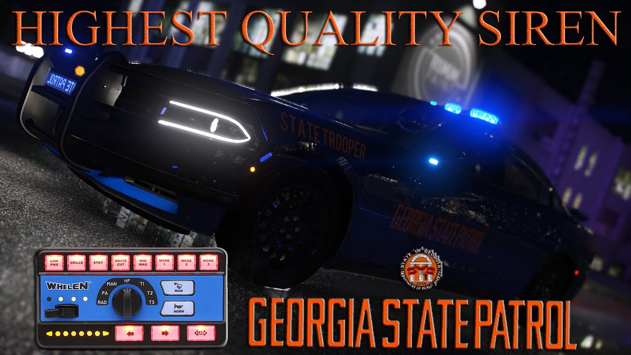 GTA 5 | The Definitive GSP SIREN PACK! | Georgia State Patrol Siren ...