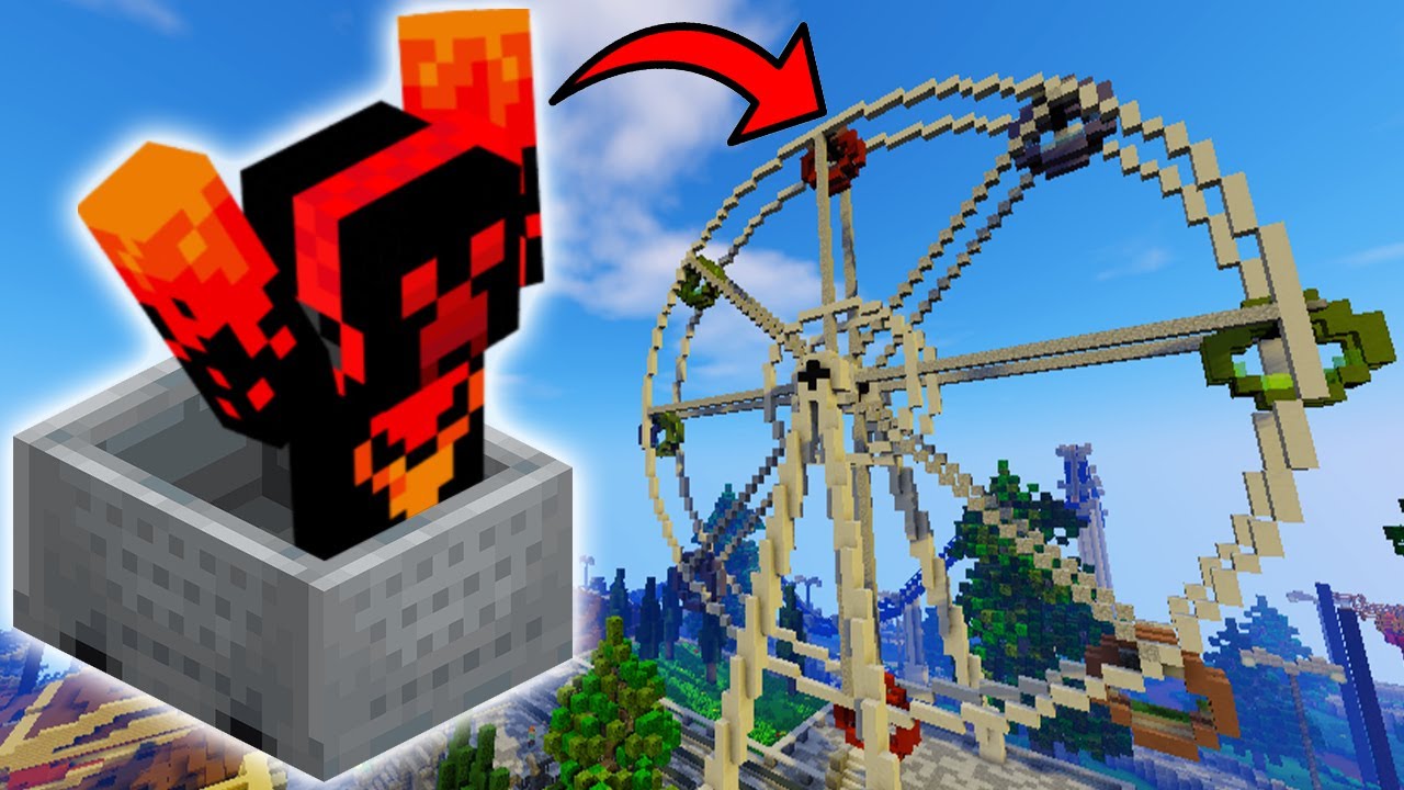 100% Working Giant Wheel In Minecraft ft.@RANDOM_GTV - YouTube