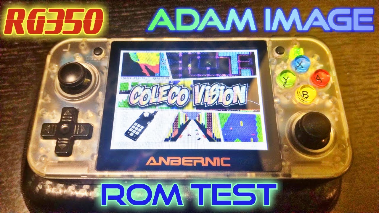 RG350 (Adam Image V2.1) Coleco Vision ROM Test - YouTube