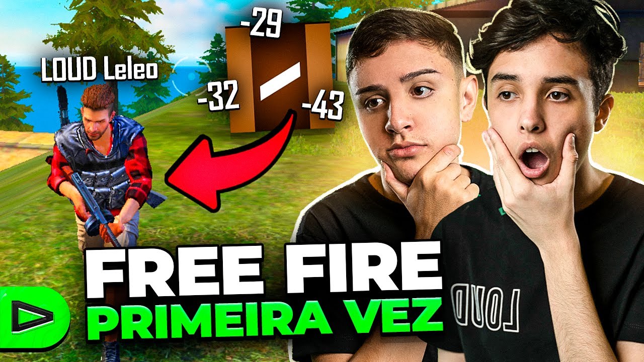 ELES JOGARAM FREE FIRE PELA PRIMEIRA VEZ NA LOUD!! - YouTube
