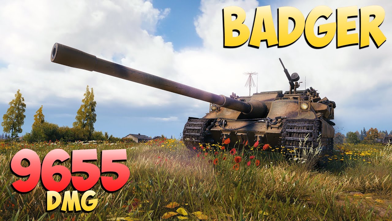 Badger - 3 Kills 9.6K DMG - Lazy! - World Of Tanks - YouTube