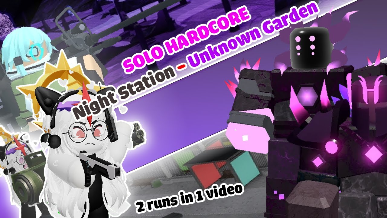Solo hardcore triumph on Night Station and Unknown Garden. | Roblox TDS ...