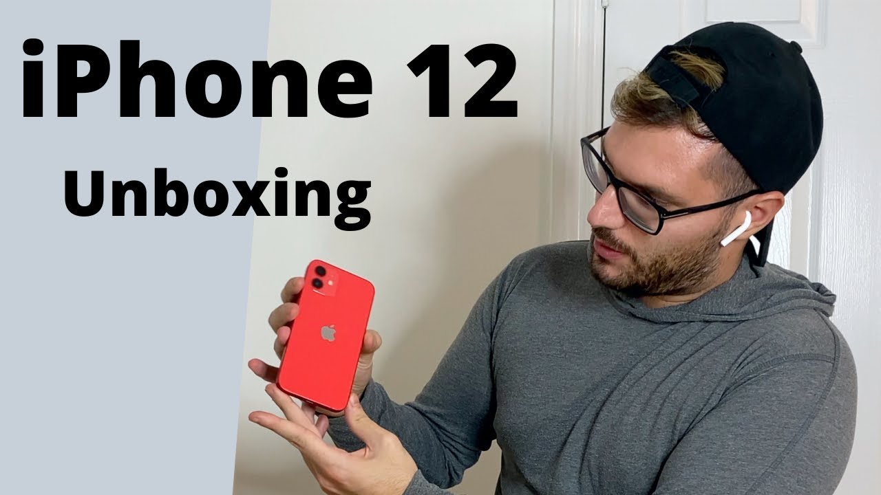 iphone 12 red unboxing and first impressions - YouTube