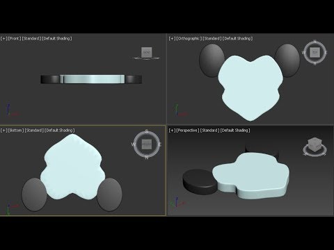 8- MICKY MOUSE ERASER 3DS MAX OBJECTS MODELING - YouTube
