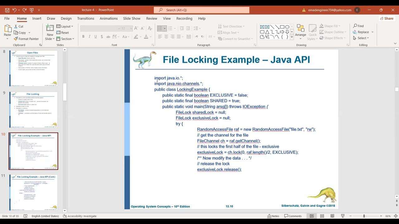 Operating system File System Interface شرح نظم تشغيل بالعربي - YouTube