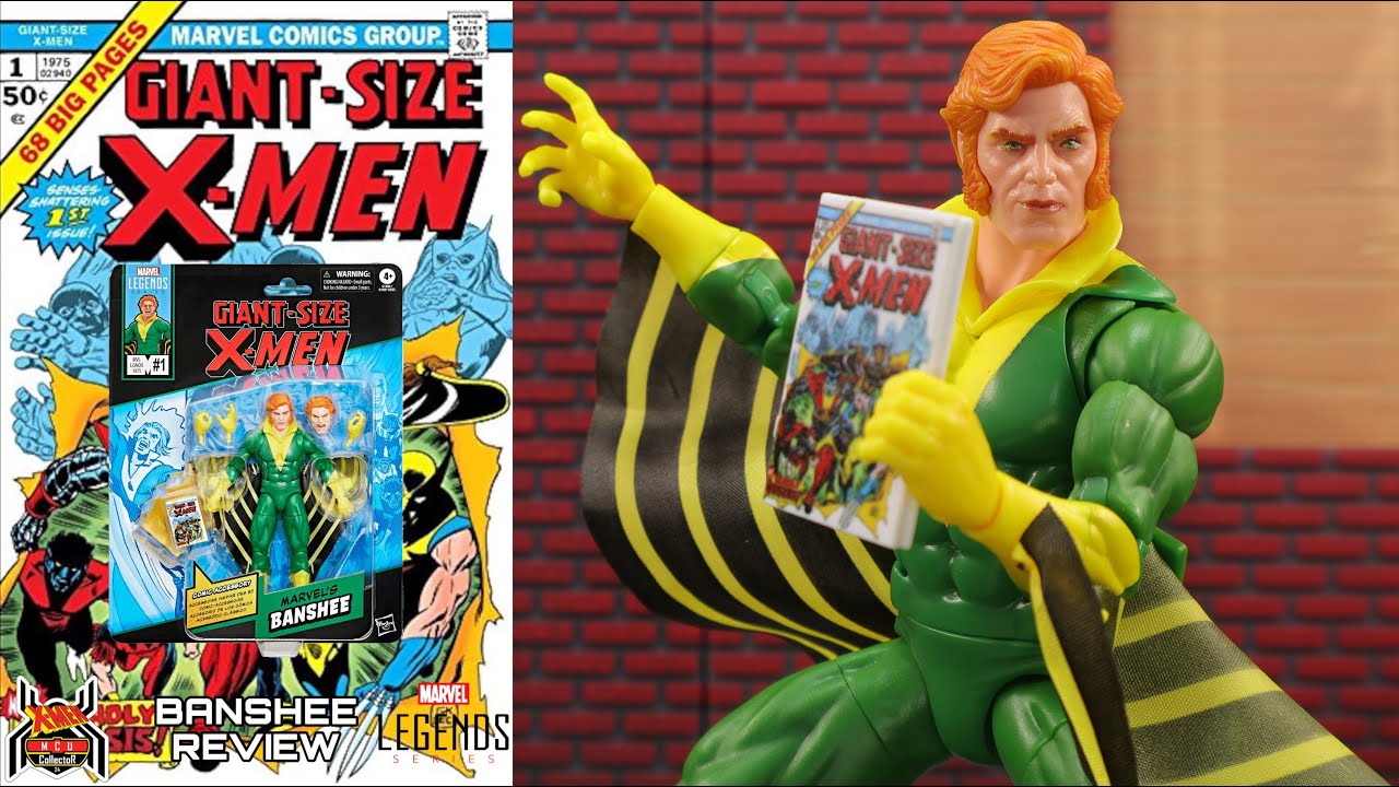 Marvel Legends BANSHEE Giant Size X-Men Mini Comic Wave Figure Review ...