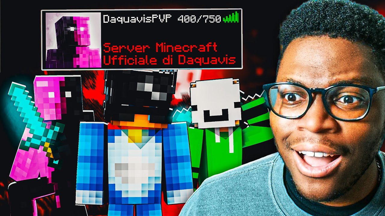 SOPRAVVIVO NEL SERVER MINECRAFT DI DAQUAVIS - YouTube