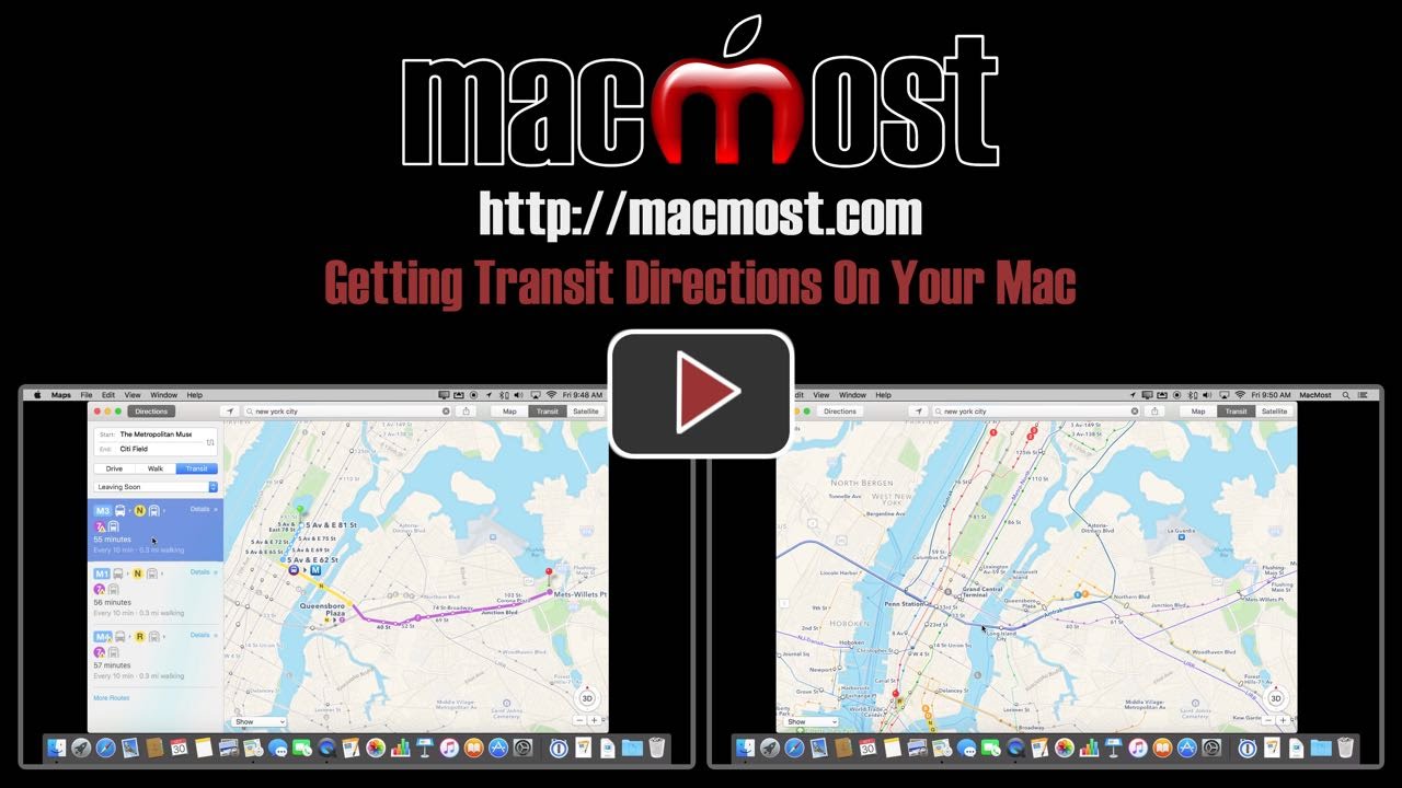 Getting Transit Directions On Your Mac (#1149) - YouTube