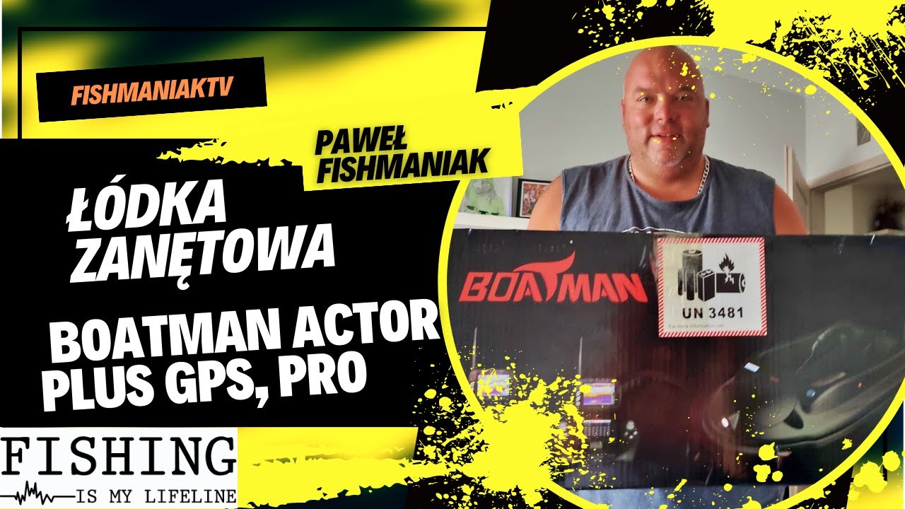 Łódka zanętowa Boatman Actor Plus GPS, PRO - YouTube