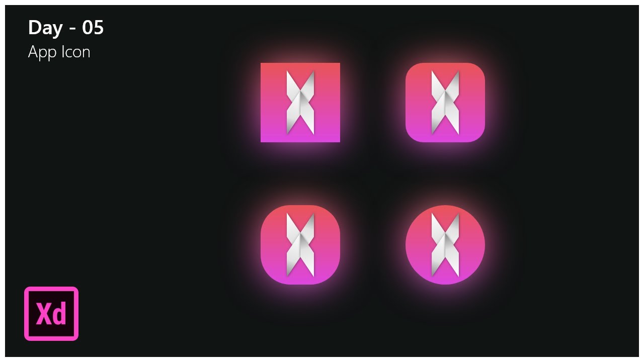 Daily UI Design Challenge | App Icon | Day - 05 - YouTube