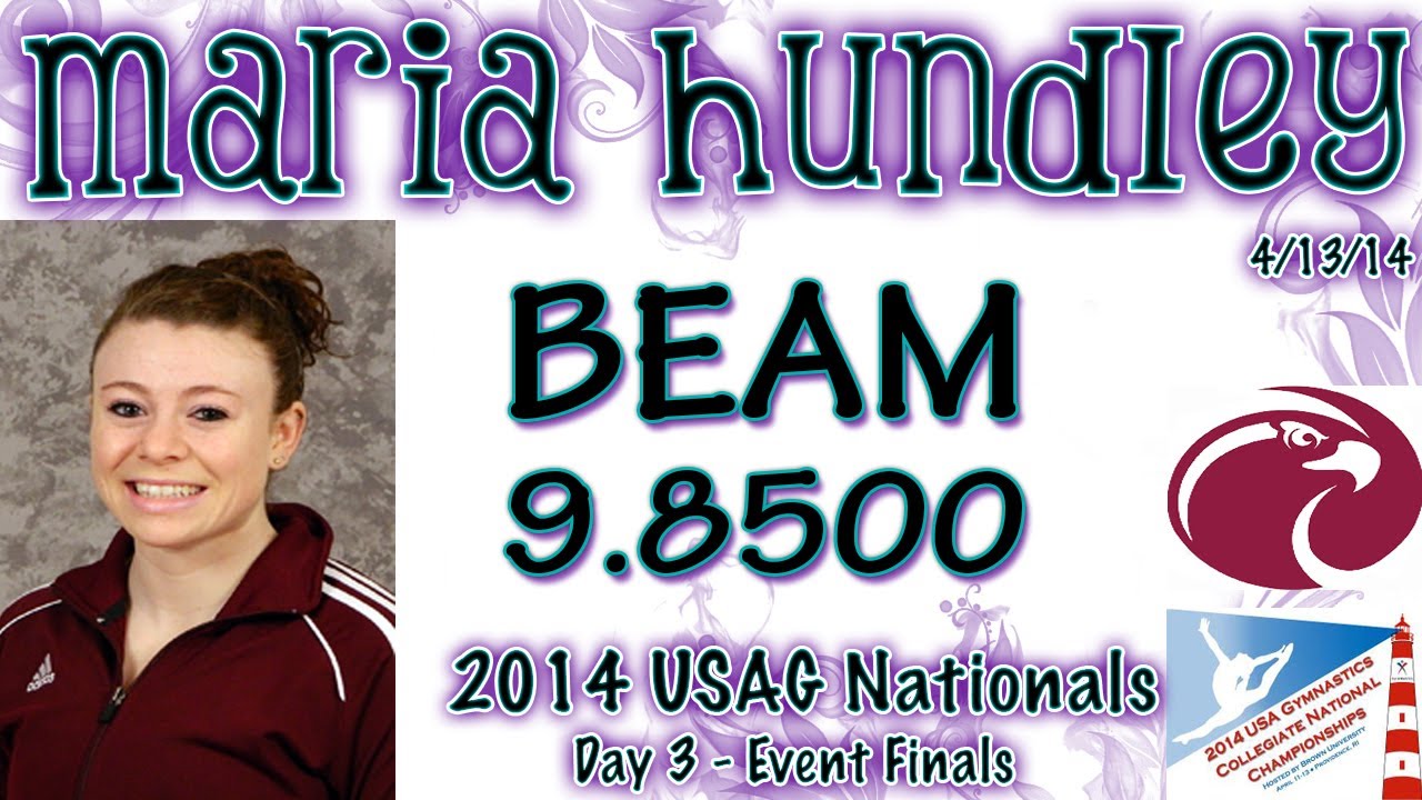 Maria Hundley [Beam] Seattle Pacific ('14 Nationals) Day 3 - YouTube