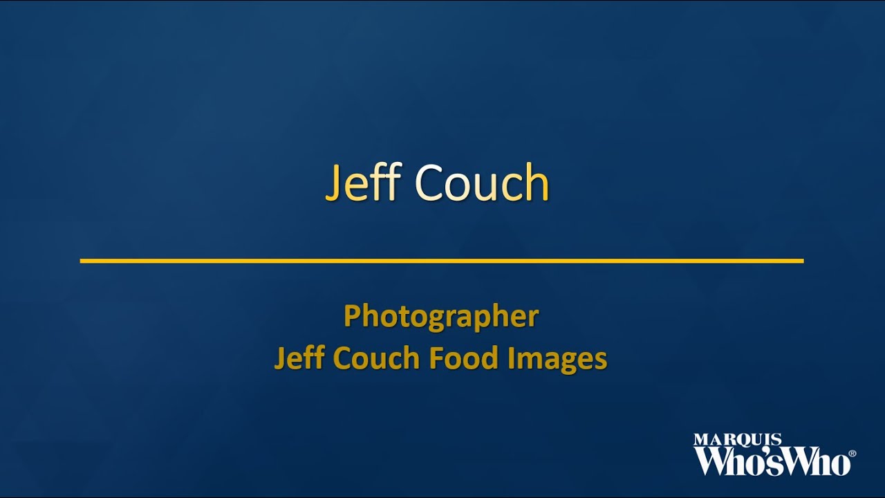 Jeff Couch Recognized for Captivating Photography - YouTube