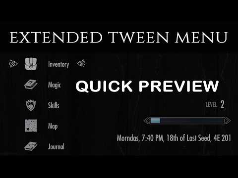 Skyrim - Extended Tween Menu Quick Preview