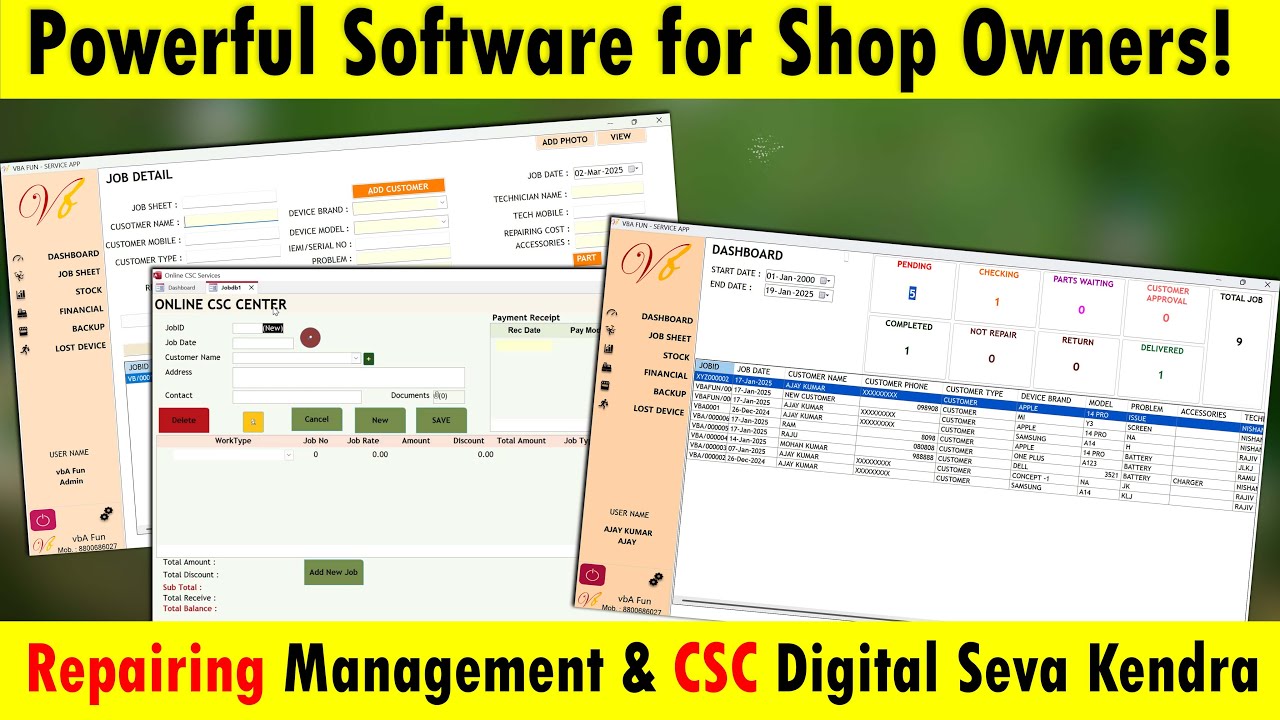 Powerful Software for Shop Owners! 🏪 CSC And Laptop, Mobile ...