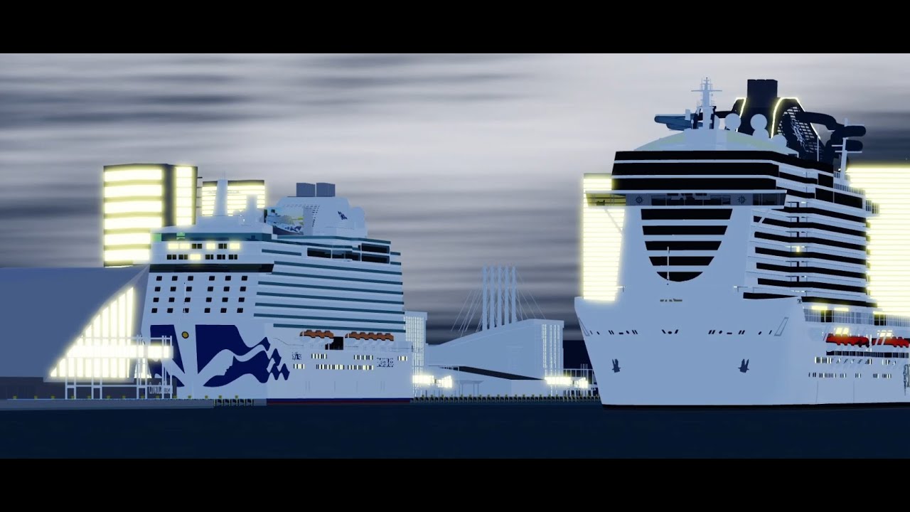 CLS: ANE - Disney Dream, MSC Seaside port departure! (Including a horn ...