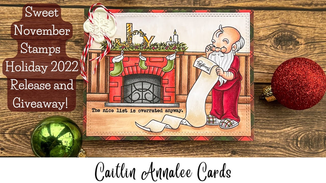 Sweet November Stamps Holiday 2022 Stamp Release | Copic Coloring a ...