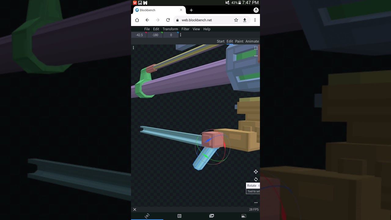 Block bench new 3D gun sniper modelling for our addon - YouTube