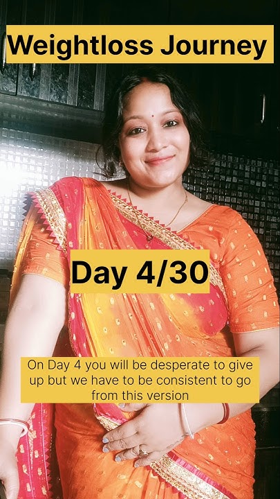 Day 4 / 30 days Weightloss challenge to be consistent #subhashreefantasyworld #motivation # ...