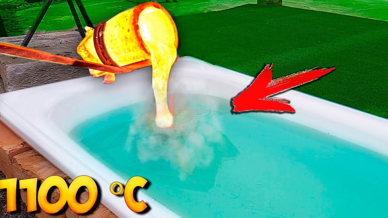 EXPERIMENT LAVA vs POOL - YouTube