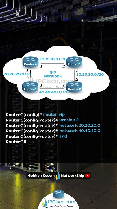 Cisco RIP Configuration | RIPv2 Example | CCNA 200-301 | IPCisco.com - YouTube