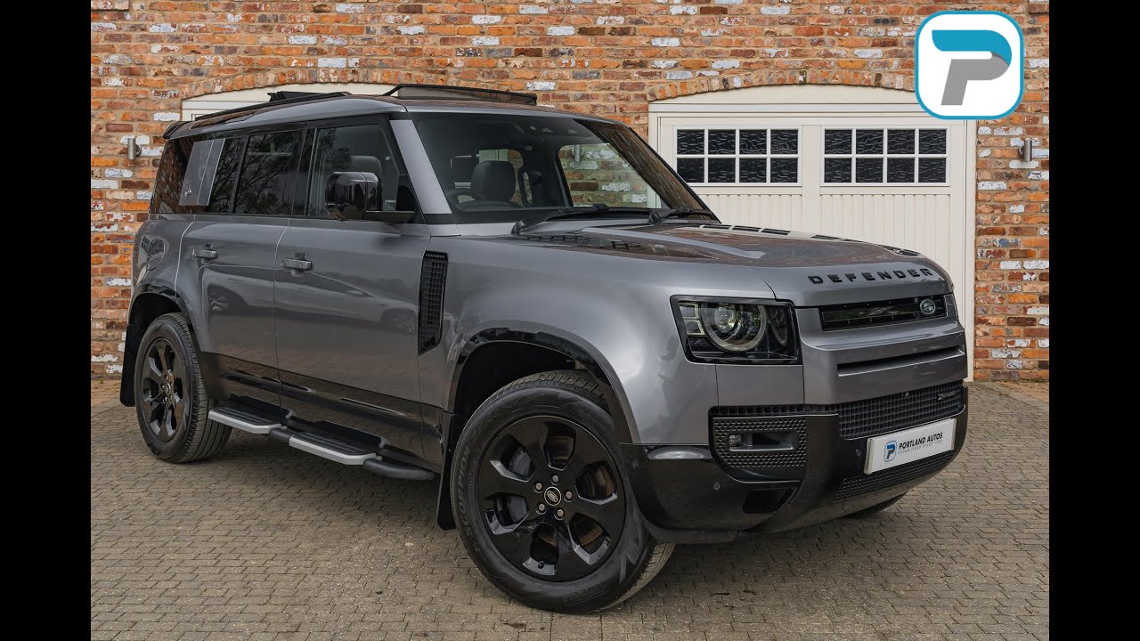 2021/71 LAND ROVER DEFENDER 100 P400E 2.0 IN EIGER GREY METALLIC WITH ...