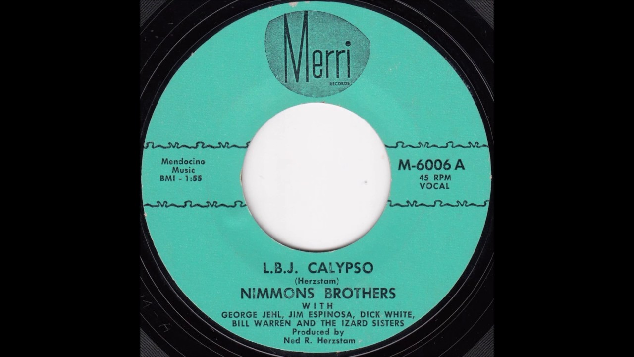 Nimmons Brothers - L.B.J. Calypso - YouTube