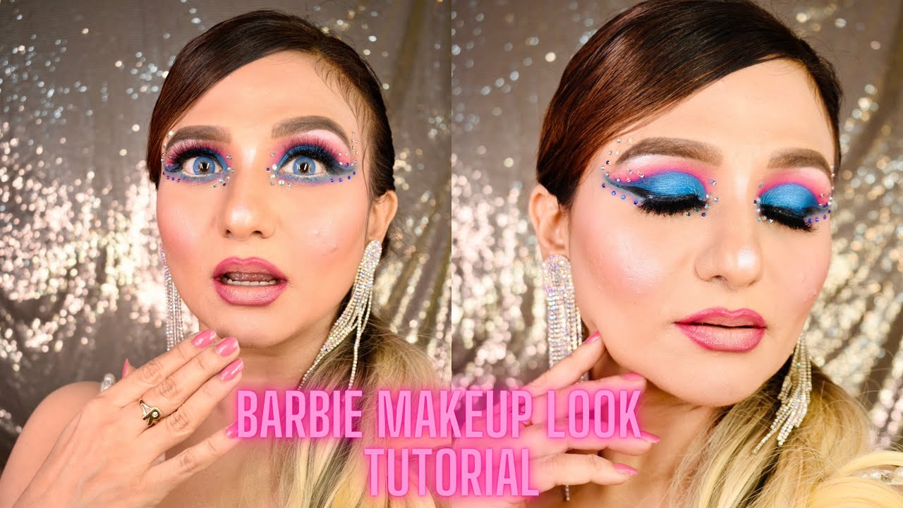 How to do Barbie eye makeup look #barbie #barbiemakeup #eyemakeup # ...