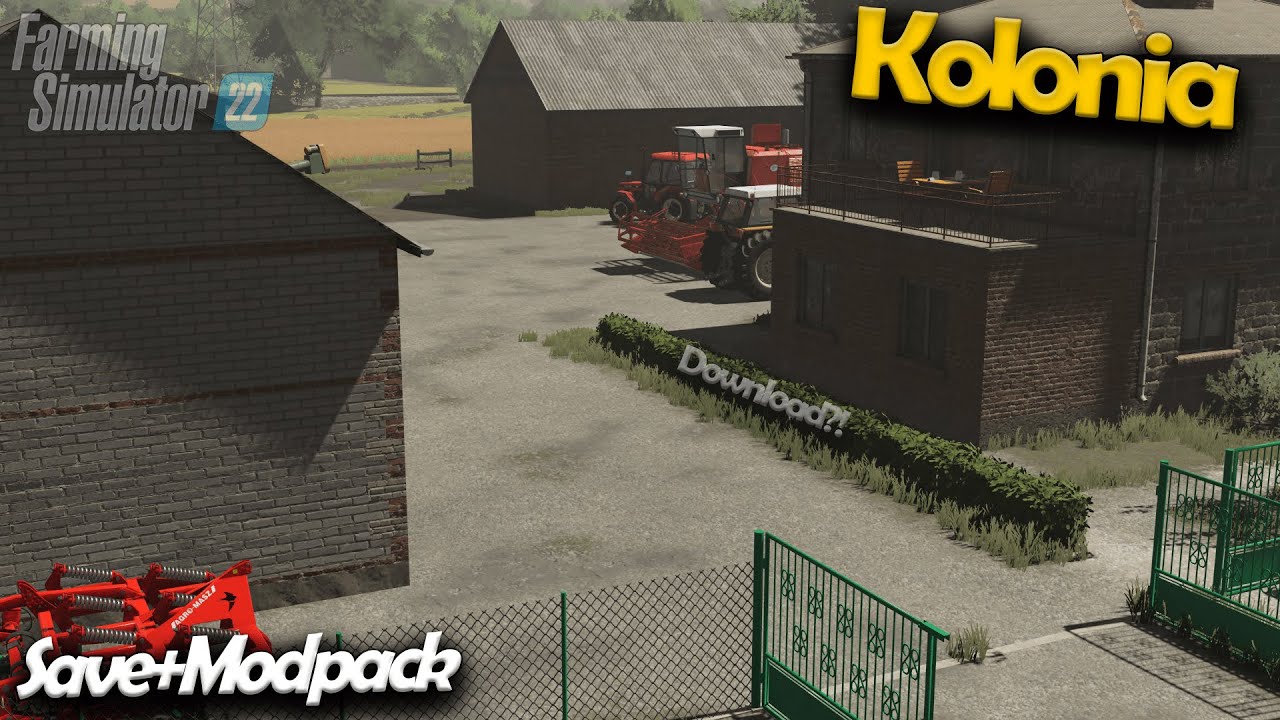 🔥Download Modpack+Save🔥Małe Polskie Gospodarstwo🏡PolskiKlimat🚜|Kolonia ...