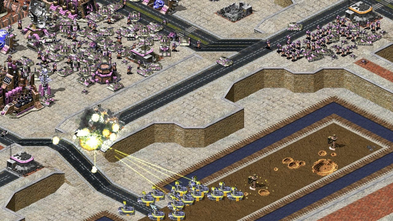 Red Alert 2 | Extra Hard Ai | 7 Vs 1 | Battle Royal Map - YouTube