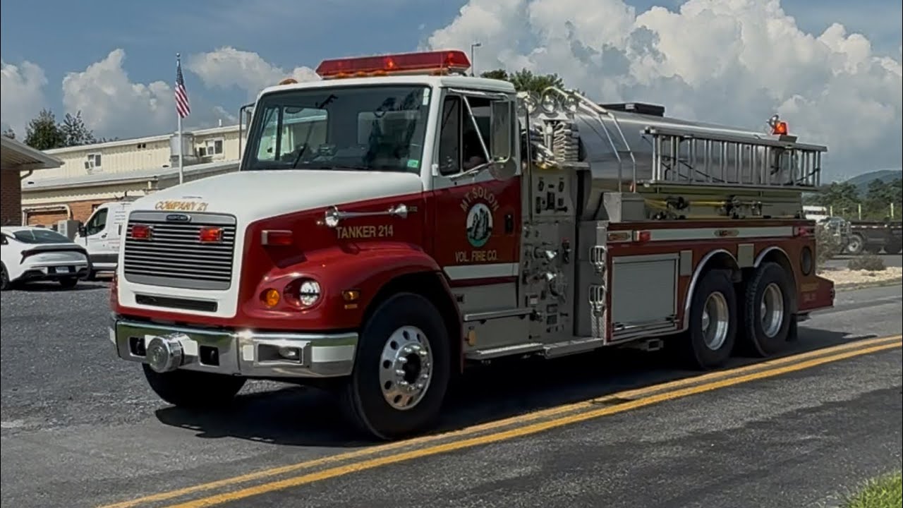 Tanker 214 Responding | Mount Solon Vol Fire Co. - YouTube
