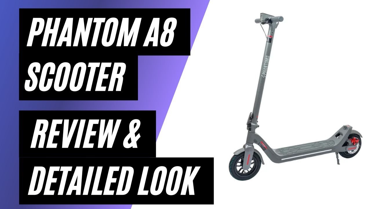 Phantom A8 Smart Electric Scooter - Review & Detailed Look - YouTube