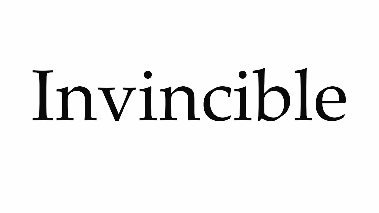 How to Pronounce Invincible - YouTube
